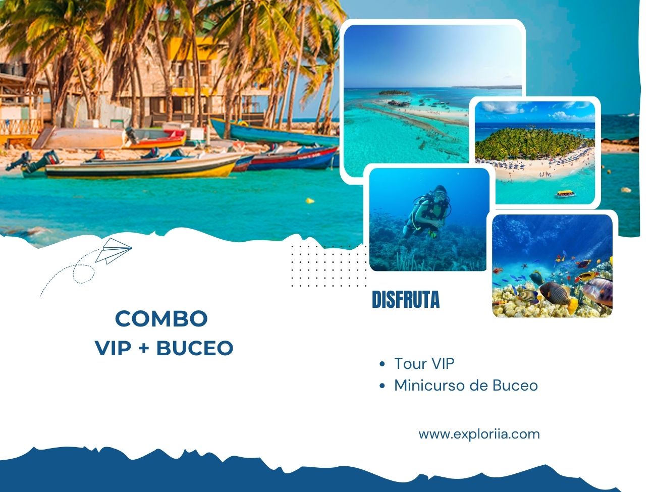 Combo Tour VIP + Buceo en San Andrés Islas | Exploria®