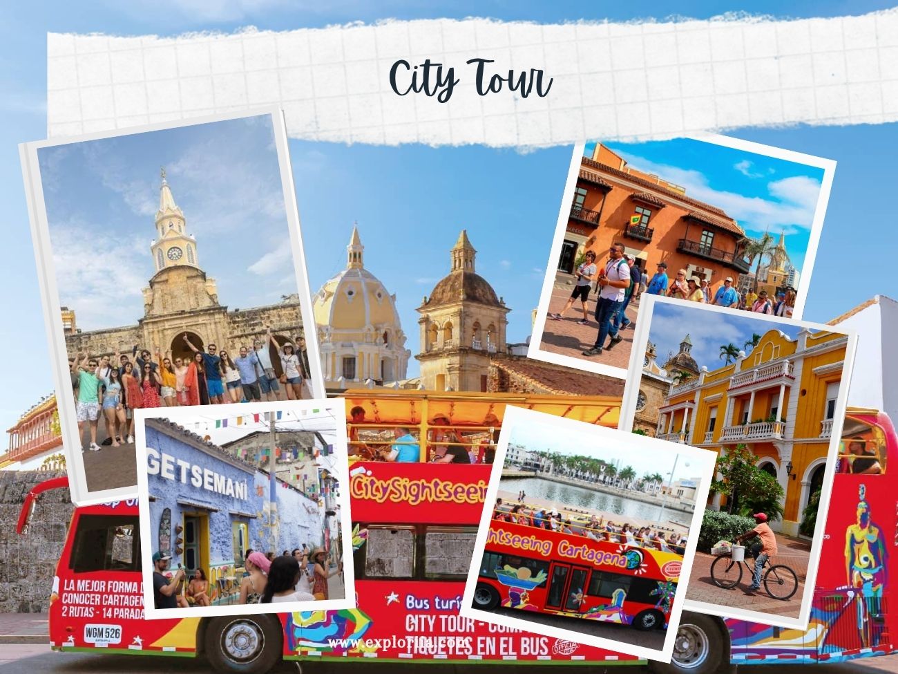 City Tour en Cartagena | Bus Turístico y Guía | Exploria®